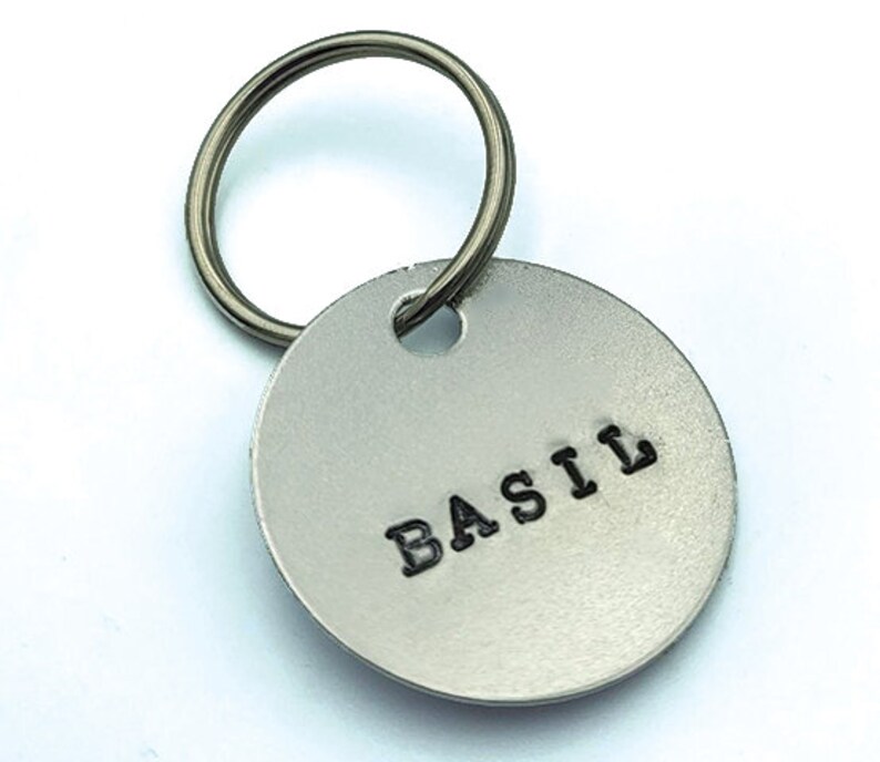 Custom Hand Stamped Dog Tags Silver Handmade Engraved - Etsy