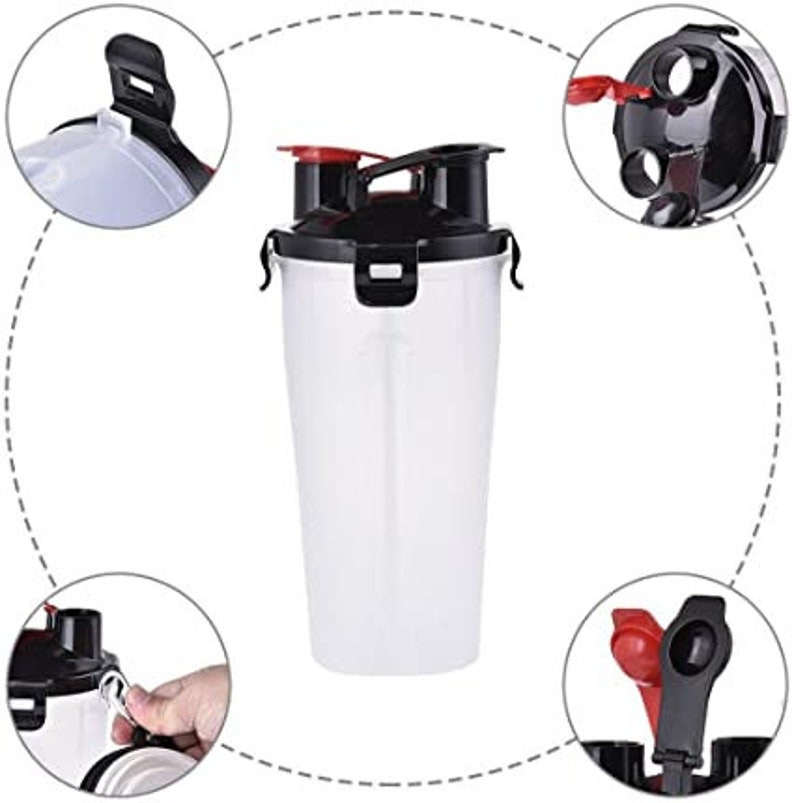 Portable Dual Chamber Water Bottleupgraded 2 in 1 Drinking - Etsy