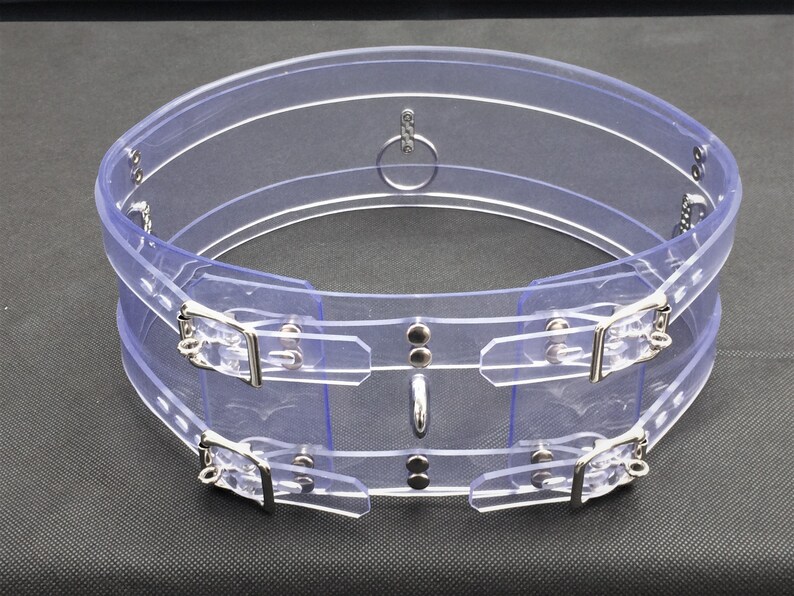 Handmade Clear PVC Lockable Bondage Waist Belt - Etsy