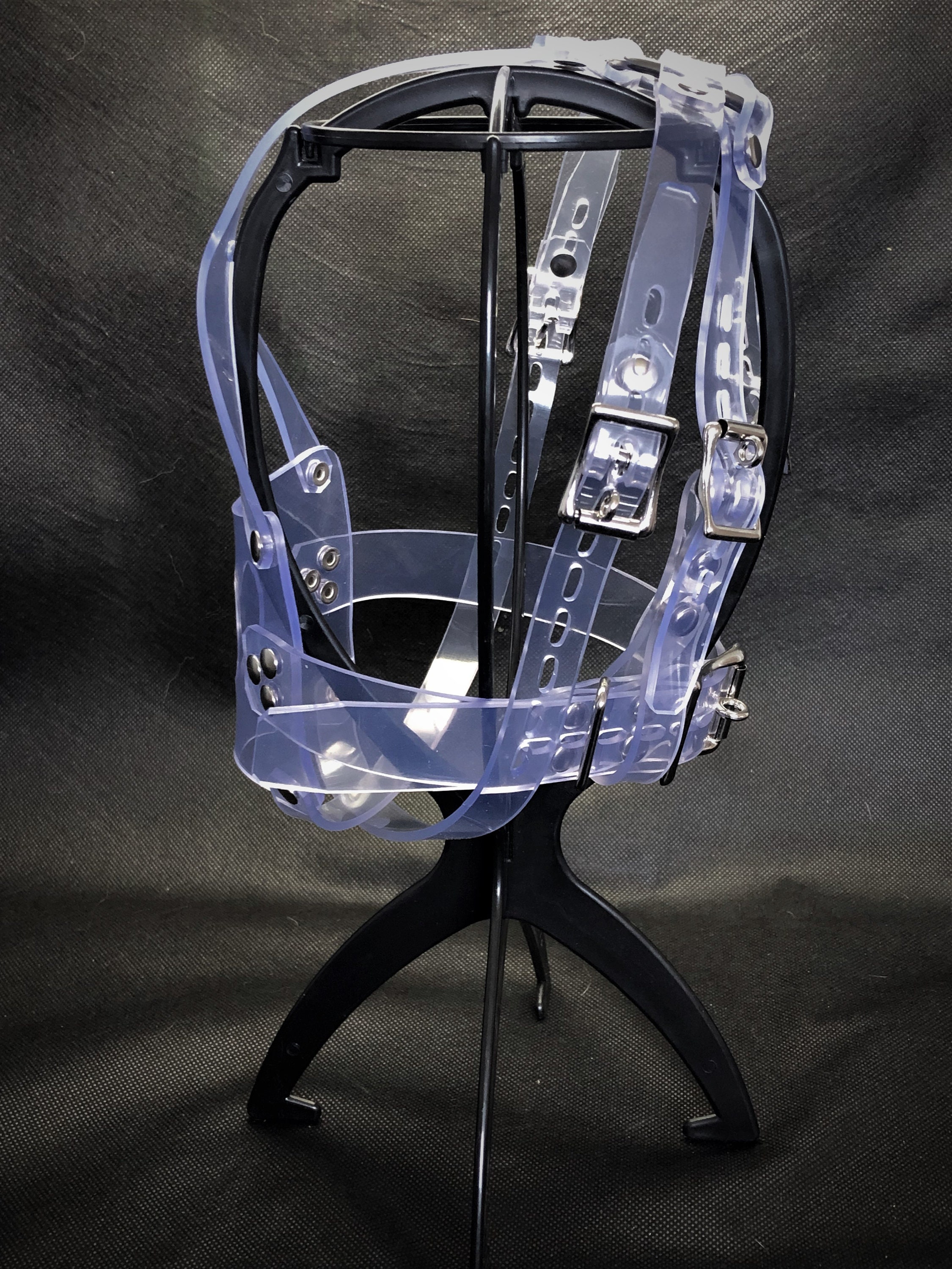 Handmade Clear Pvc Muzzle Gag Etsy Uk