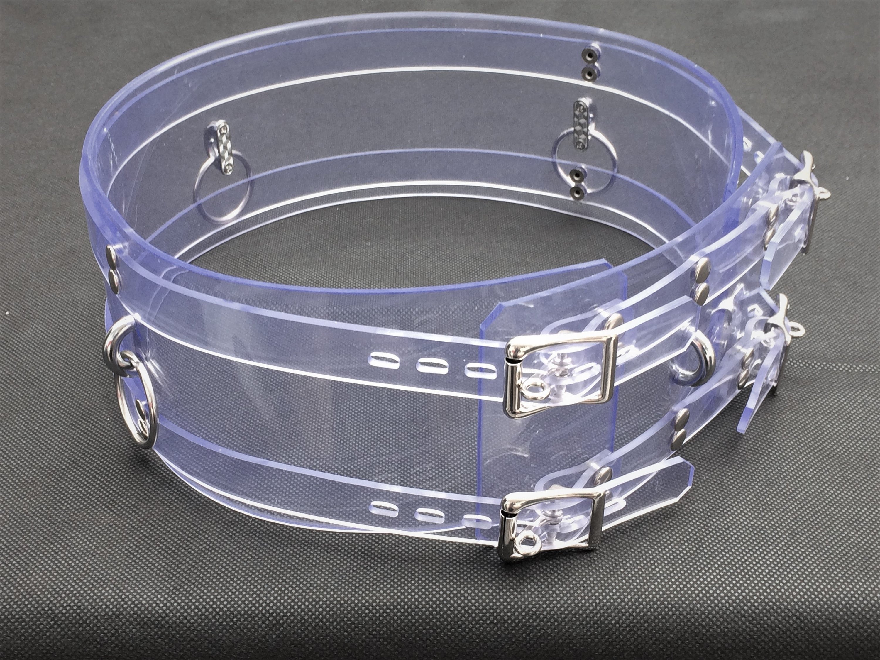 Handmade Clear PVC Lockable Bondage Waist Belt - Etsy