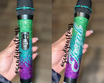 Wireless Rhinestone Bling Microphone Sleeves, Mic Sleeve by Blingcons ...