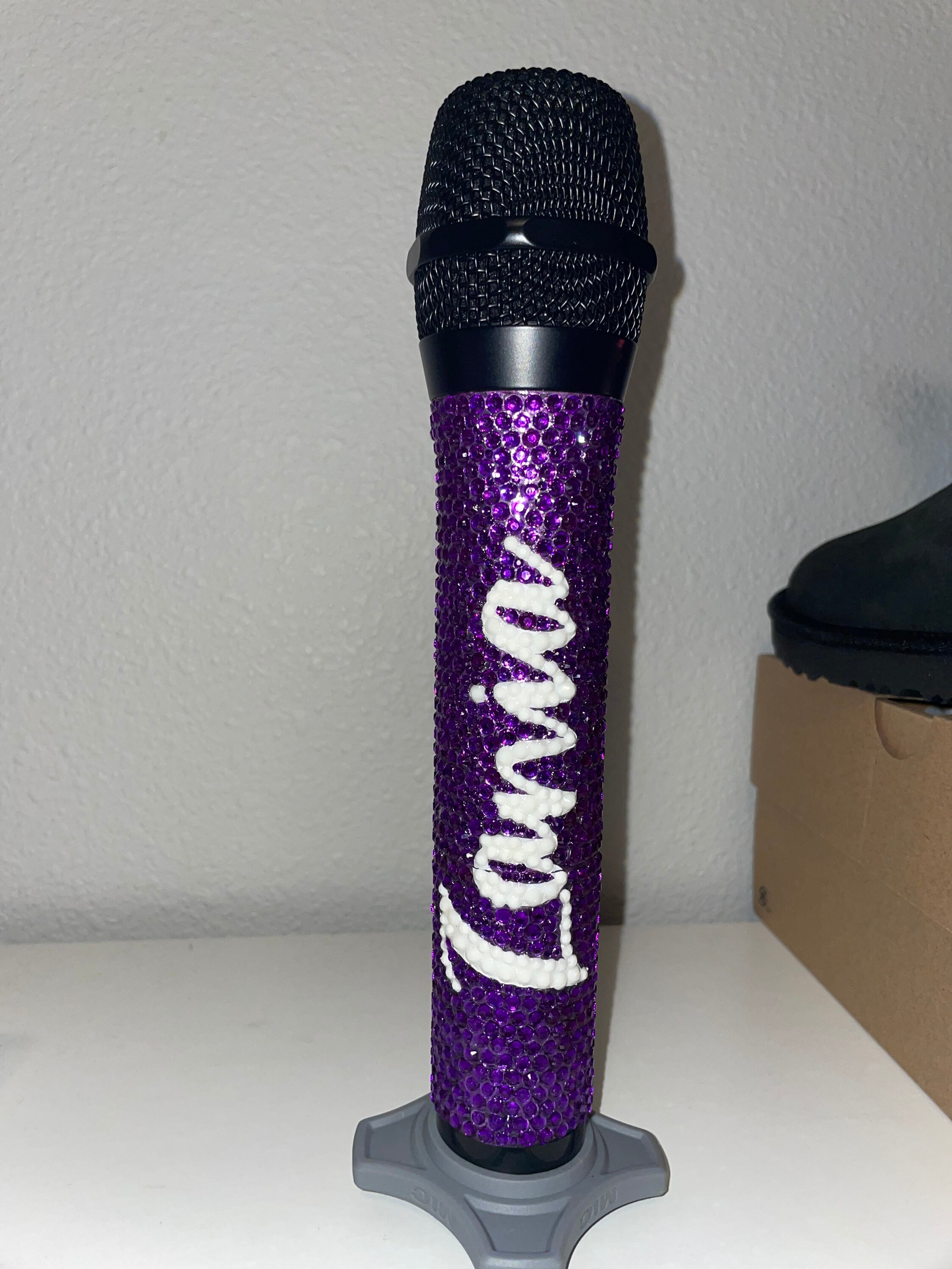 Full Bling Microphone wireless Mic Included - Etsy