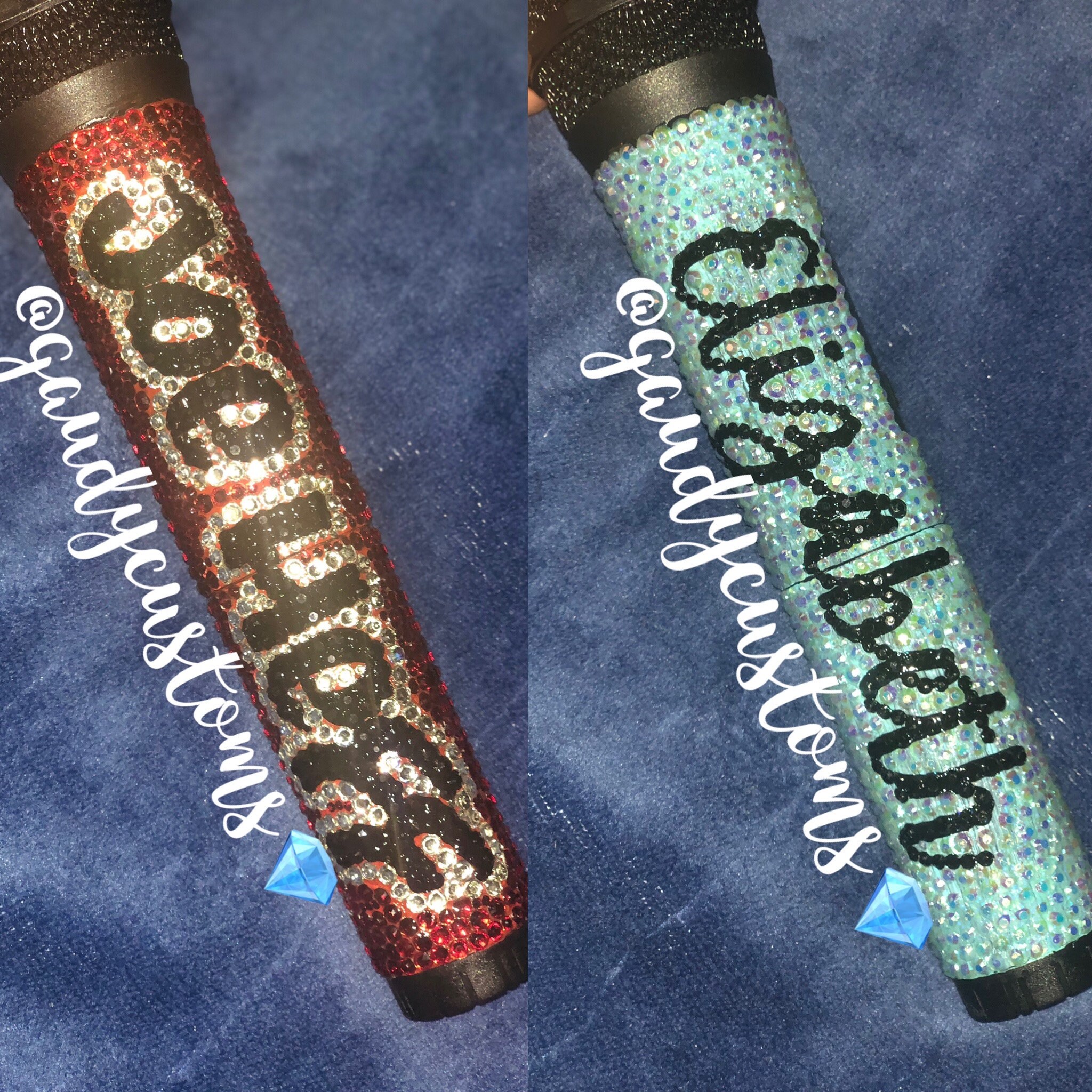 Full Bling Microphone wireless Mic Included - Etsy