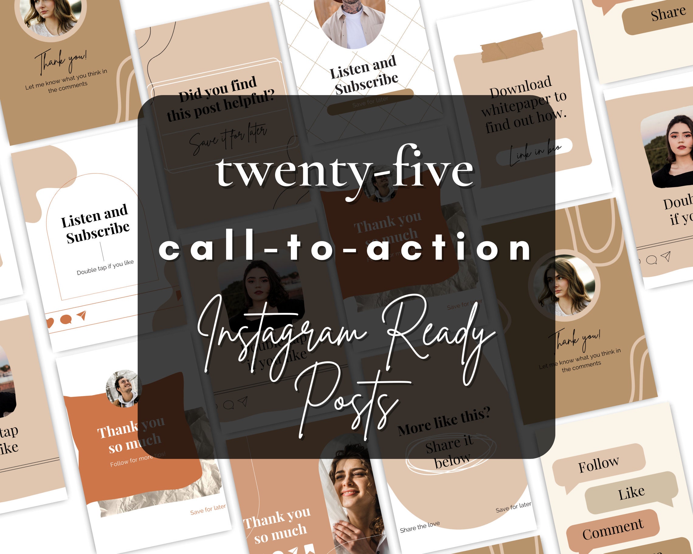 Call-to-action Instagram Engagement Booster Templates - Etsy