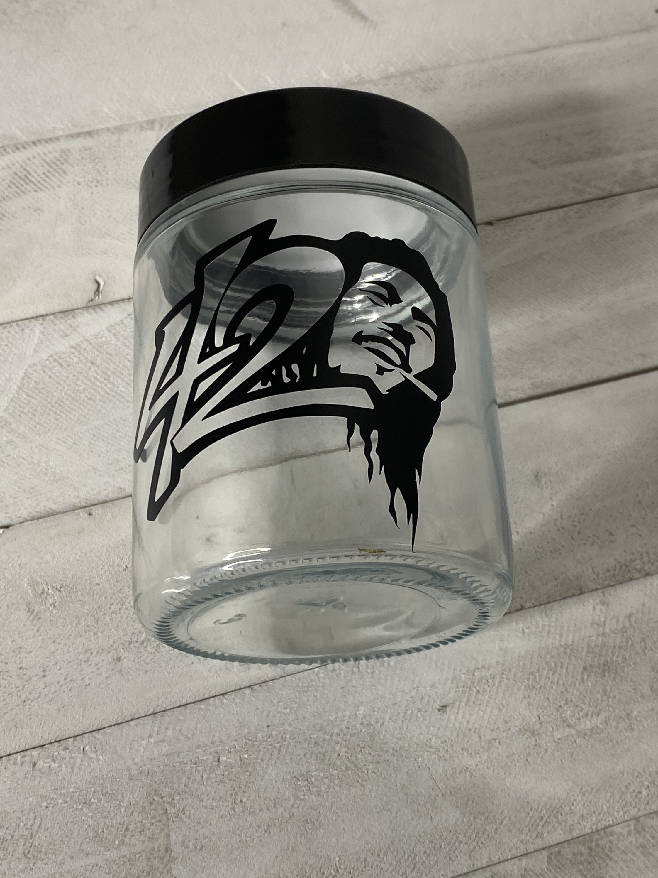 Custom Glass Herb Stash Jar Airtight Cannabis Storage | Etsy