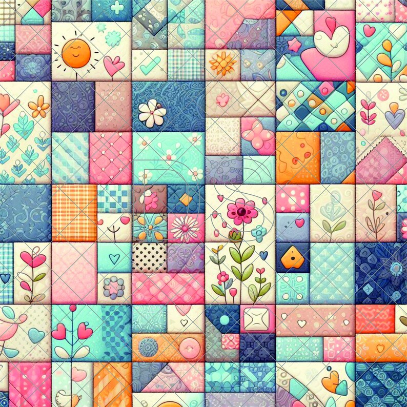 Scrapbooking Patchwork 16 Papeles Con Diseños Variados Para Fondos,tarjetería,art Journal,bullet ...