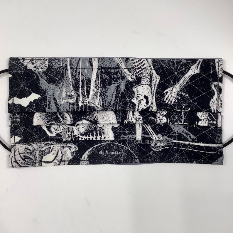 Skeleton Anatomy face mask Washable 100% Cotton Cloth Spider | Etsy