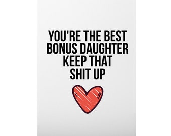 Bonus Daughter Birthday Card - Etsy
