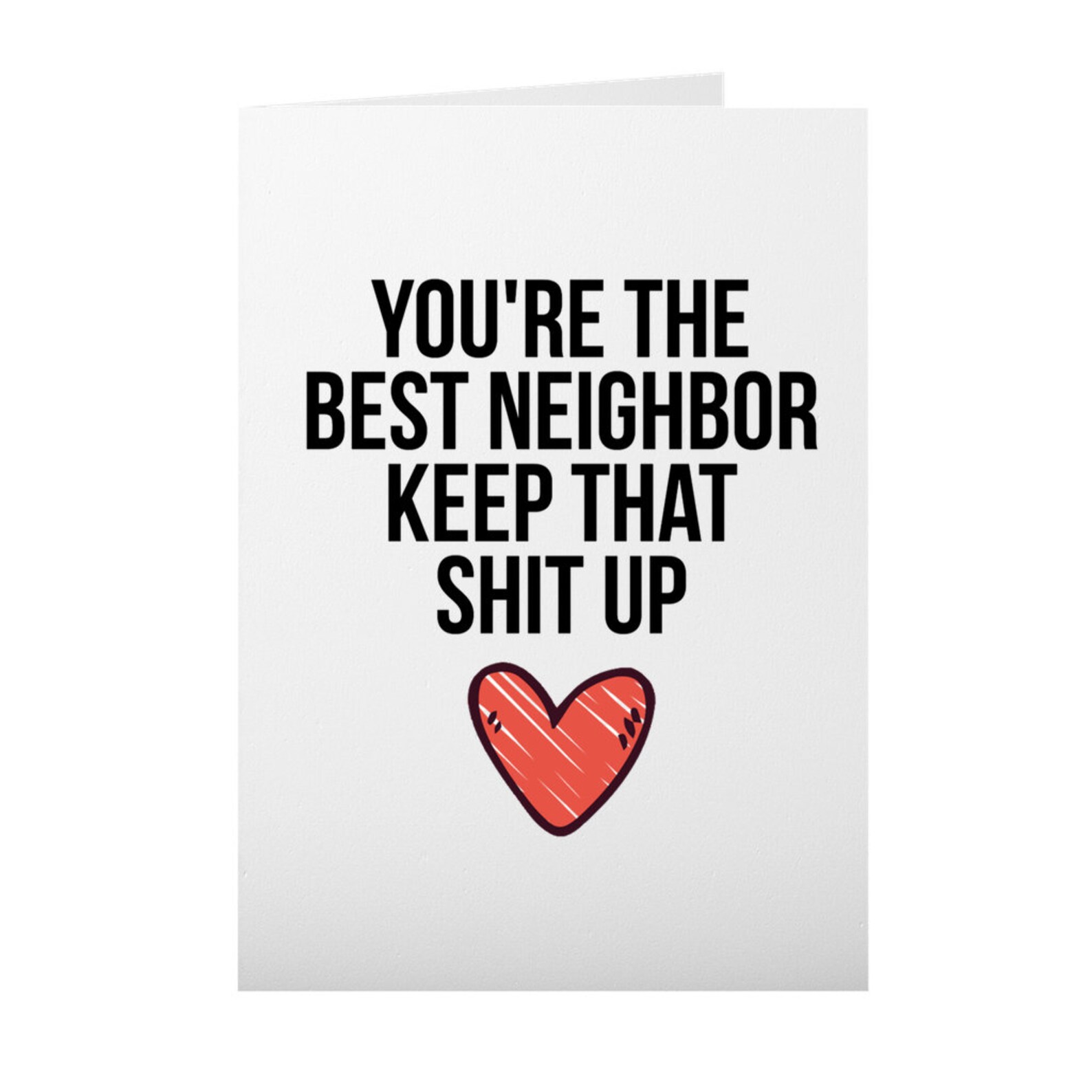 Neighbour Card, Neighbour Gift, Card for Neighbour, Funny Neighbour ...