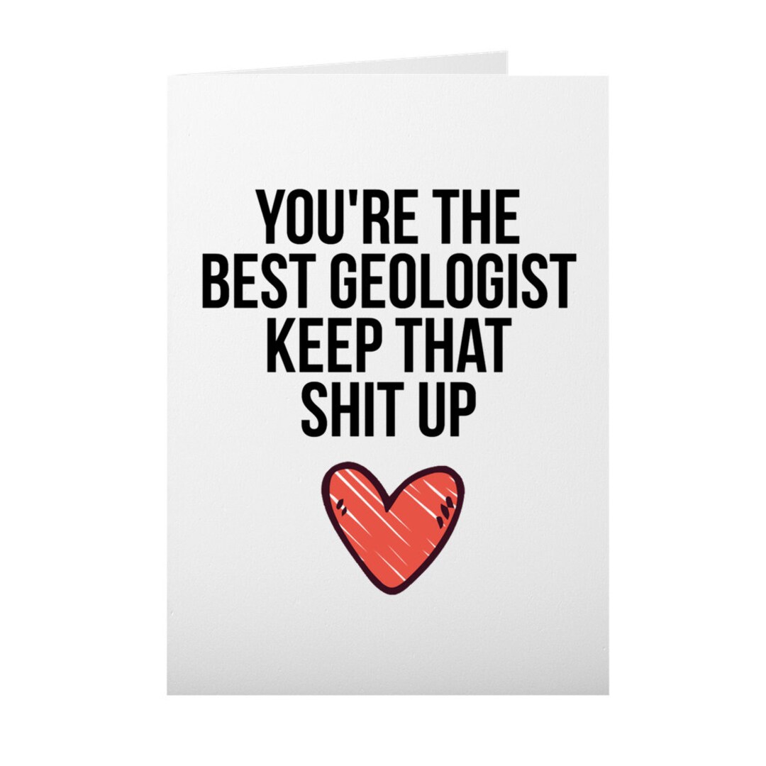 Geologist Card, Geologist Gift, Card for Geologist, Gift for Geologist ...