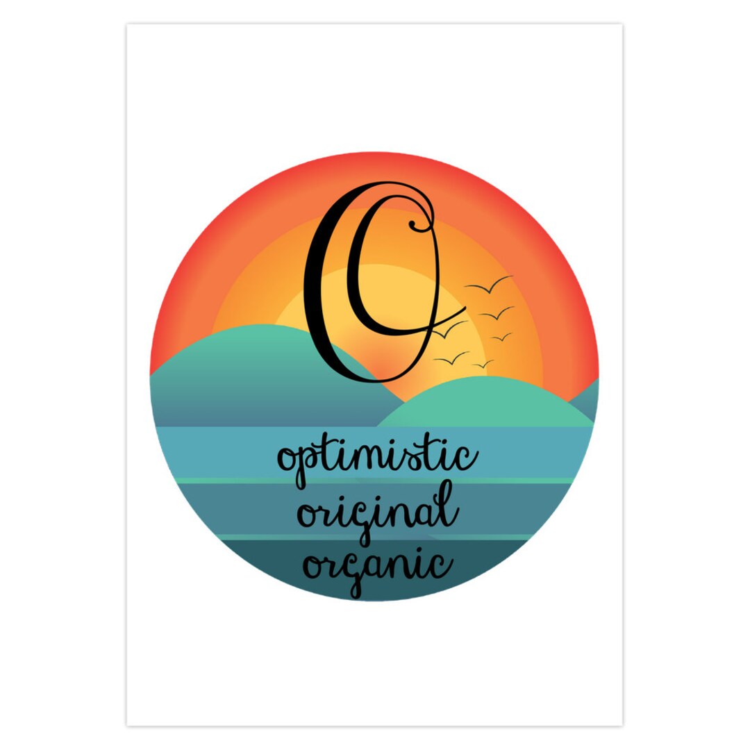 Letter O Card, Letter O Gift, Card With Letter O, Initial O Card ...