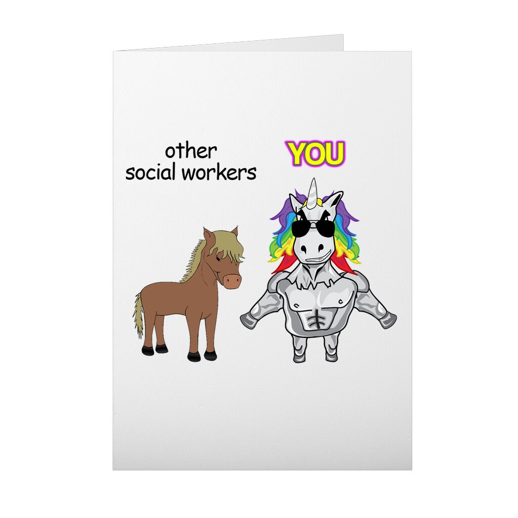 Paper & Party Supplies Greetings Card Social Worker Gift Personalized ...