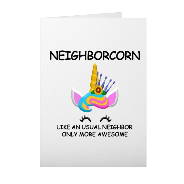 Funny Neighbor Card - Etsy