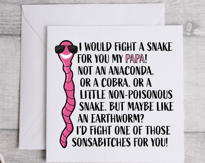 Poem Papa Birthday Card Birthday Card for Papa Meaningful Papa Card ...