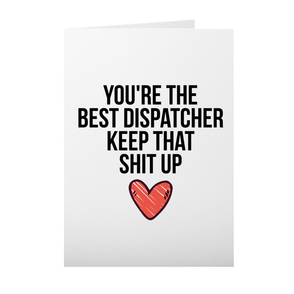 Dispatcher Card, Dispatcher Gift, Card for Dispatcher, Gift for ...