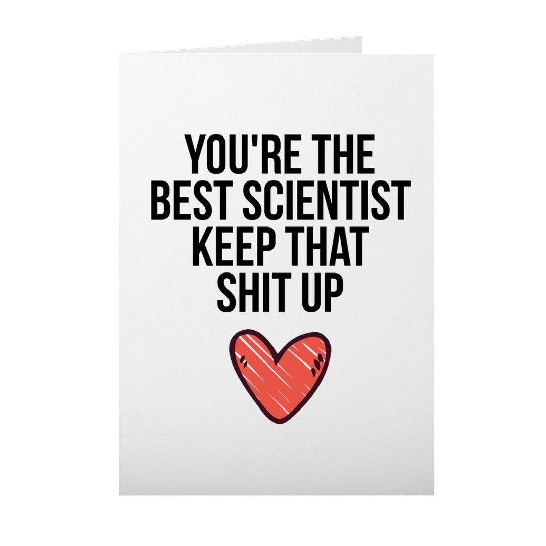 Scientist Card, Scientist Gift, Card for Scientist, Funny Scientist ...
