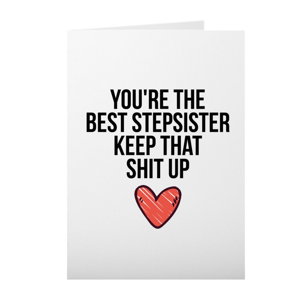 Stepsister Card Stepsister T T For Stepsister Funny Stepsister