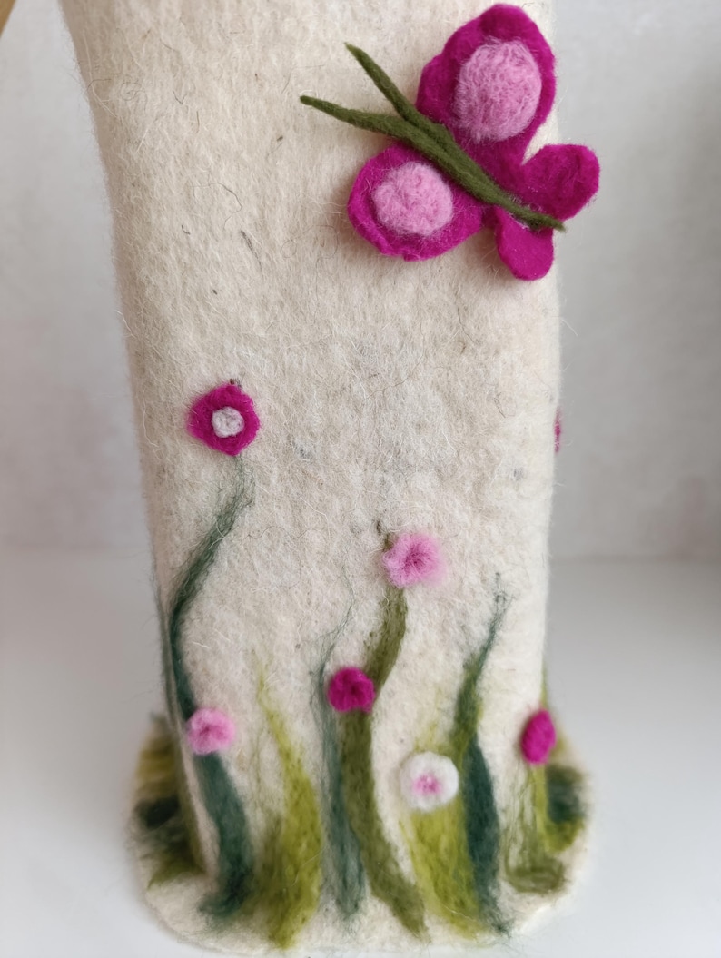 Handmade Felted Fairy Lamp: Wool Night Light, Bedside Table Lamp - Etsy