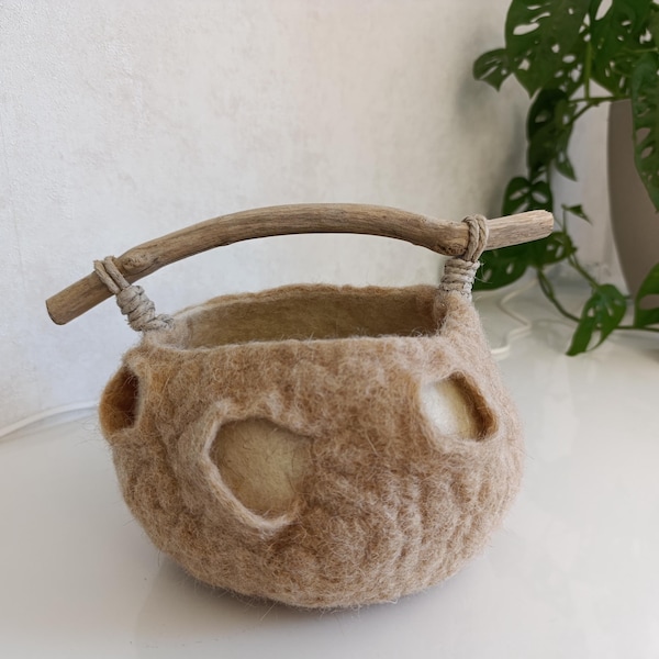 Felted Wool Bowl - Etsy
