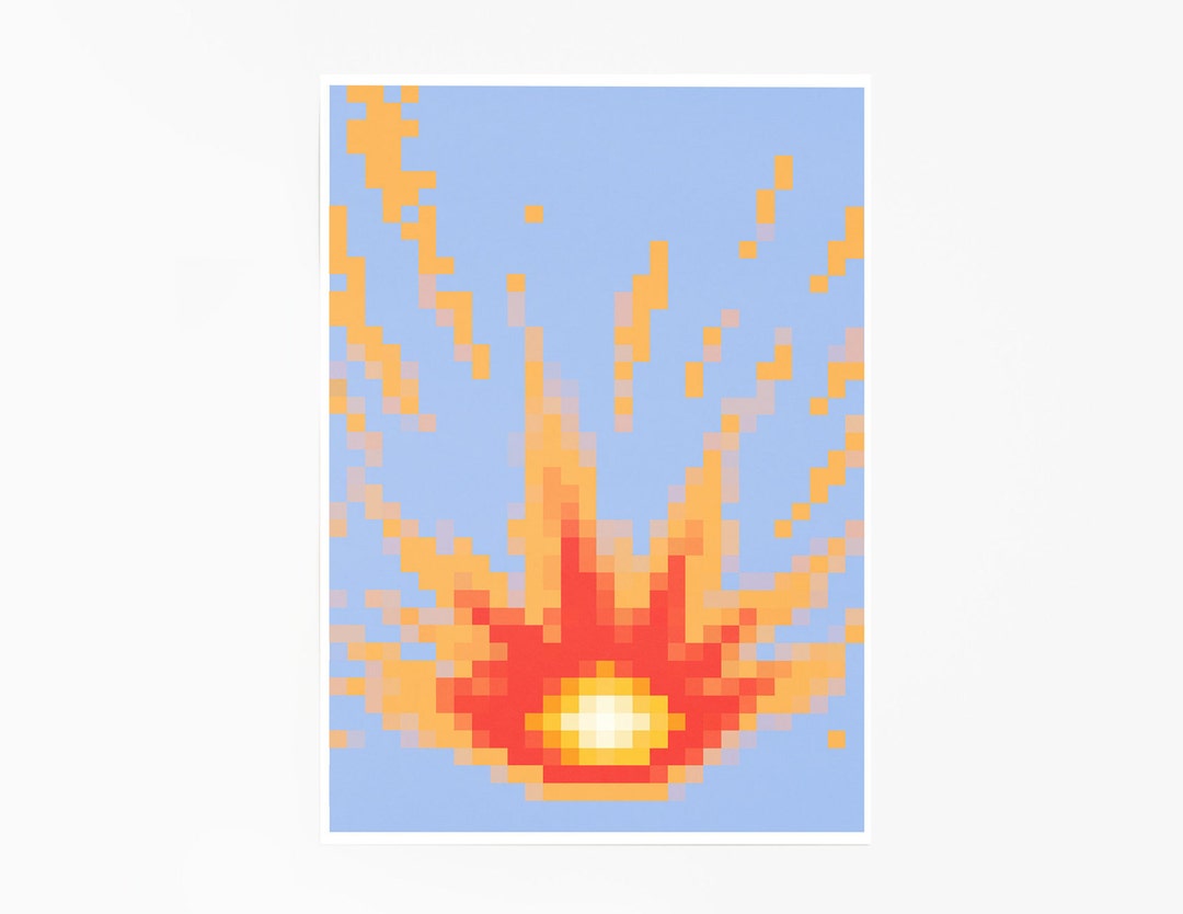 Pixelated - FINE ART PRINTING - A3 - Unframed - Etsy