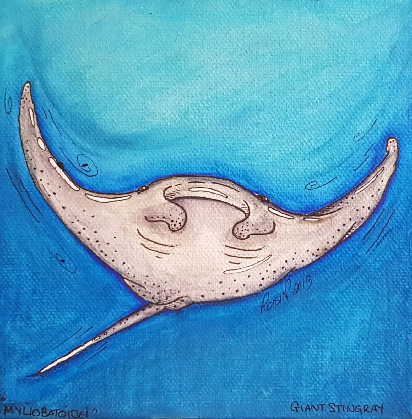 Giant Stingray Painting - Etsy