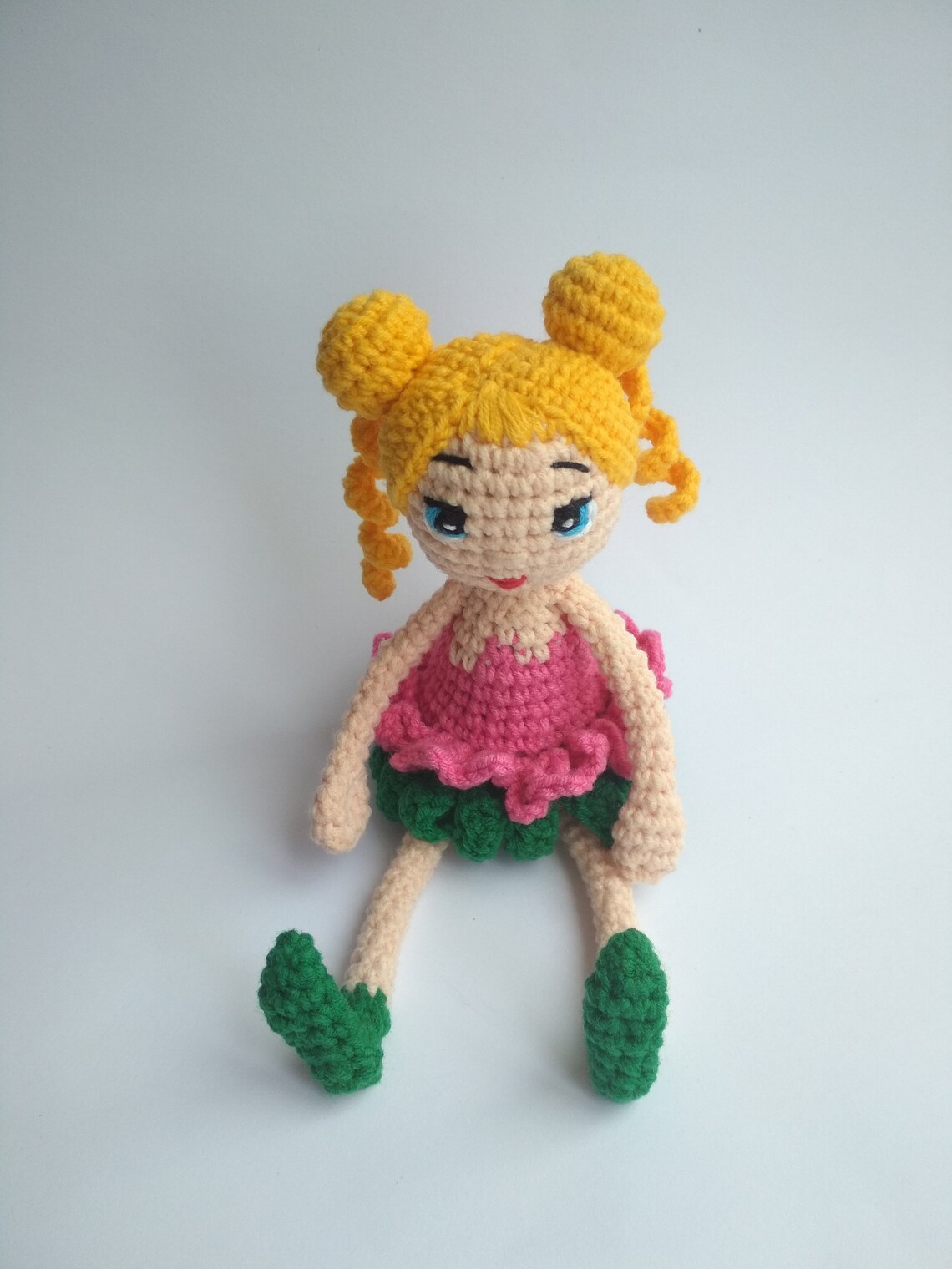 Crochet Pattern Spring Girl Crochet Doll Flower Pattern PDF. - Etsy