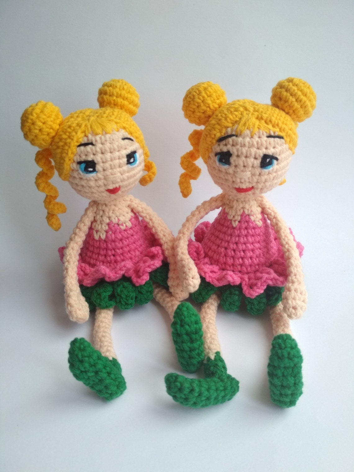 Crochet Pattern Spring Girl Crochet Doll Flower Pattern PDF. - Etsy