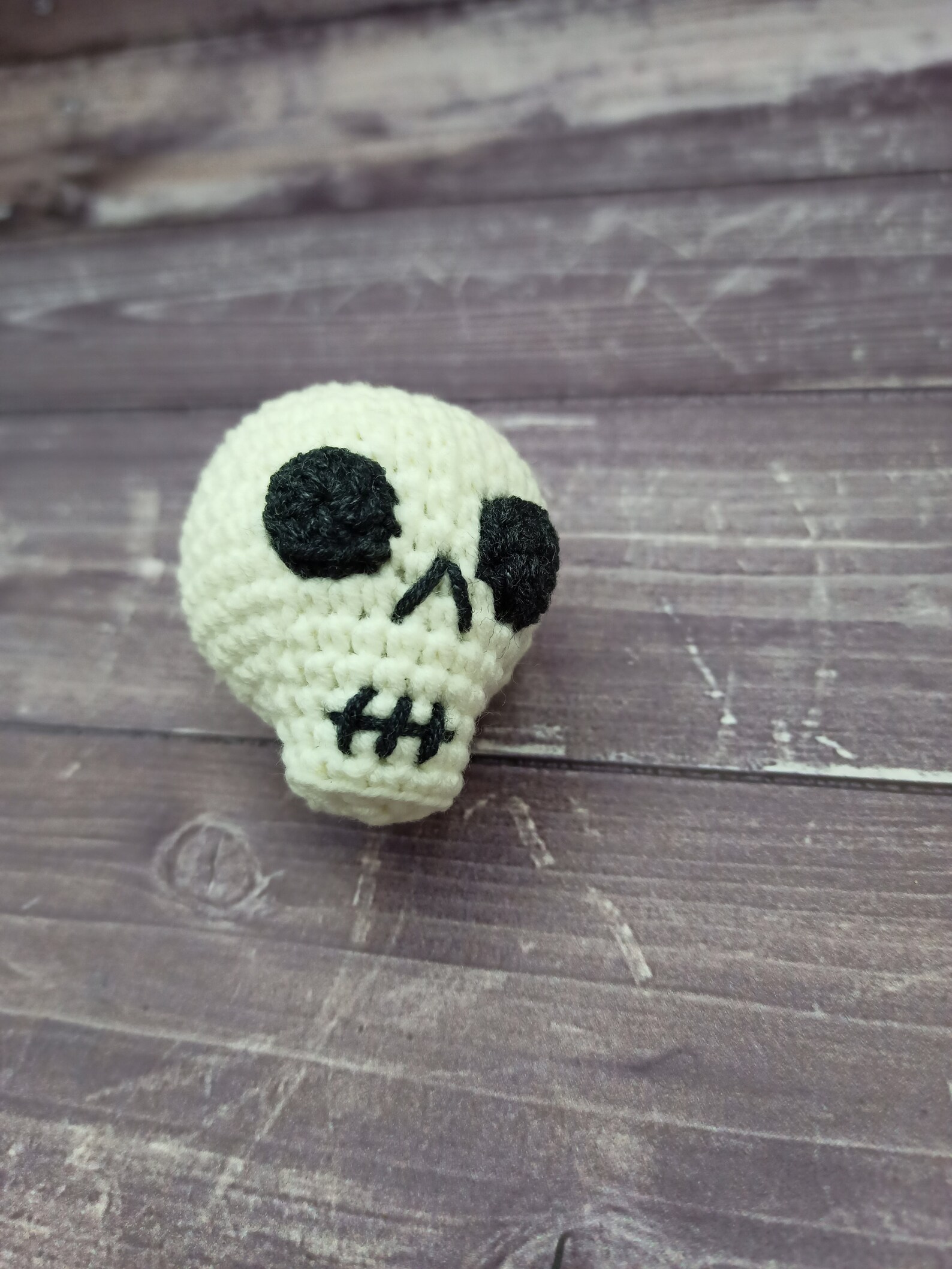 Pattern for Beginner Crochet Skull PDF in English Photo - Etsy