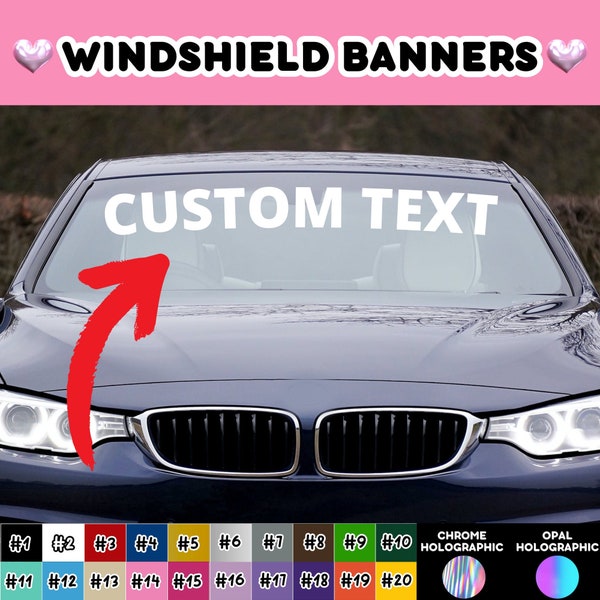 Windshield Banners - Etsy
