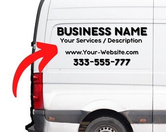 Business Car Decal - Etsy