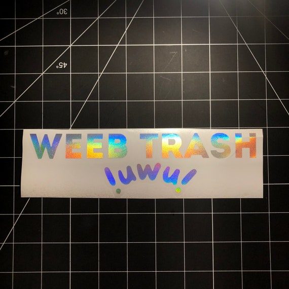 Weeb Trash Car Decal Car Parts & Accessories Electronics & Accessories ...