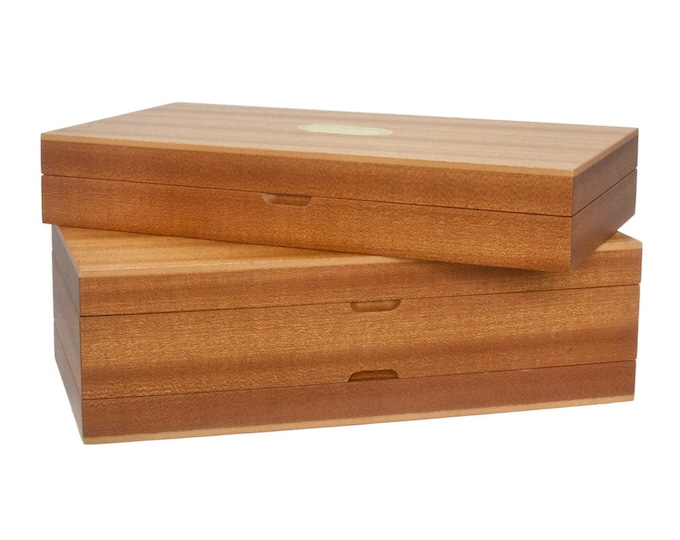 Deluxe Wooden Fly Boxes UK Made Large Storage Display Fly Boxes Brass ...