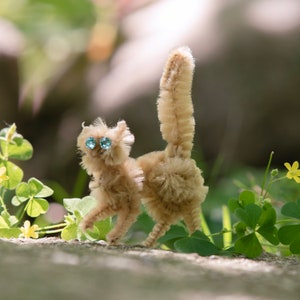 SURPRISE FUNNY FERAL! One Posable Chenille Stem, Pipe Cleaner Kitty Cat - Etsy