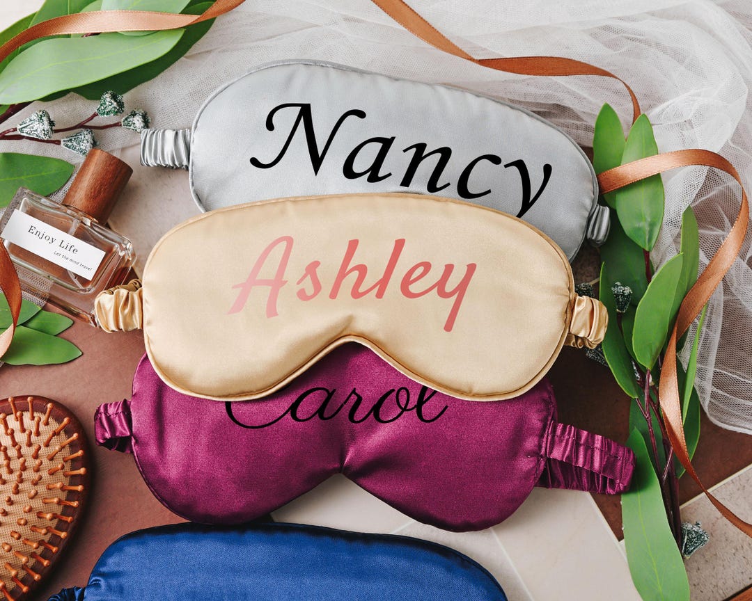 Personalized Sleeping Eye Masks - Personalized Wedding Sleeping Gifts ...