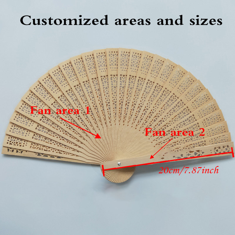 Handmade Wooden Hand Fan-a Charming Keepsake for a Commemorative Event ...