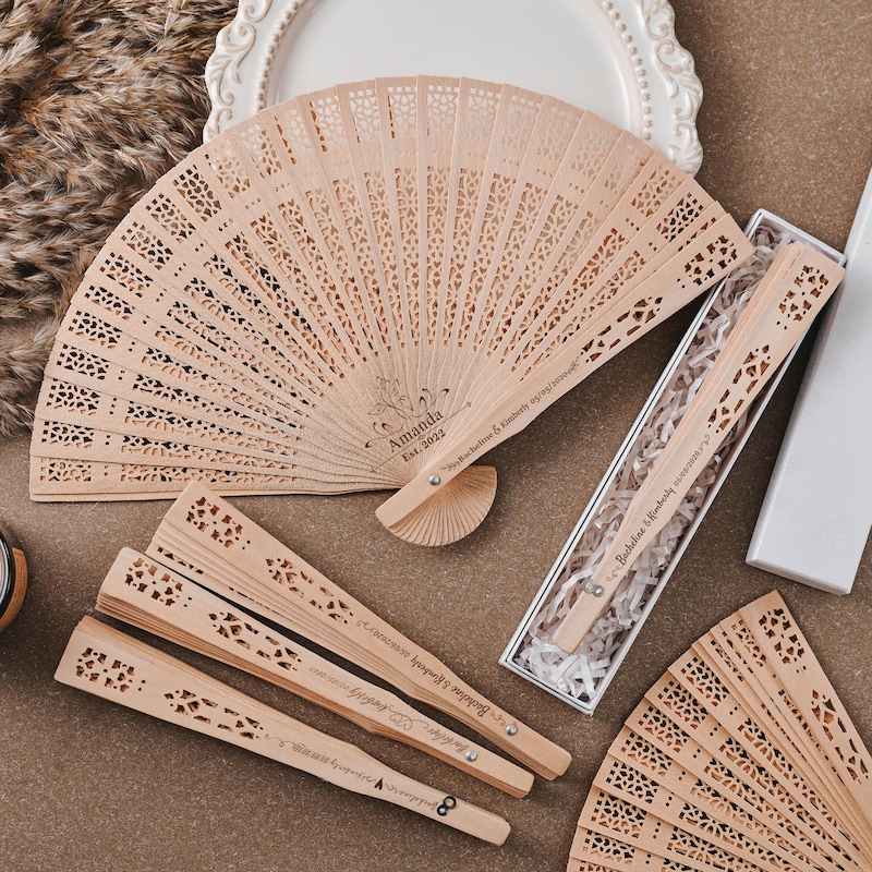 Wooden Hand Fan - Etsy