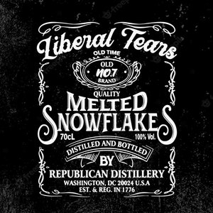 Liberal Tears Old Time Quality Melted Snow Flakes Distilled and Bottled ...