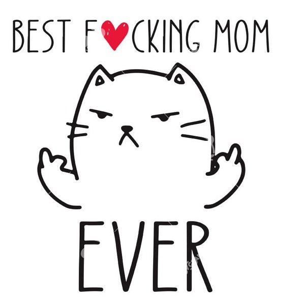 Middle Finger Cat Digital - Etsy