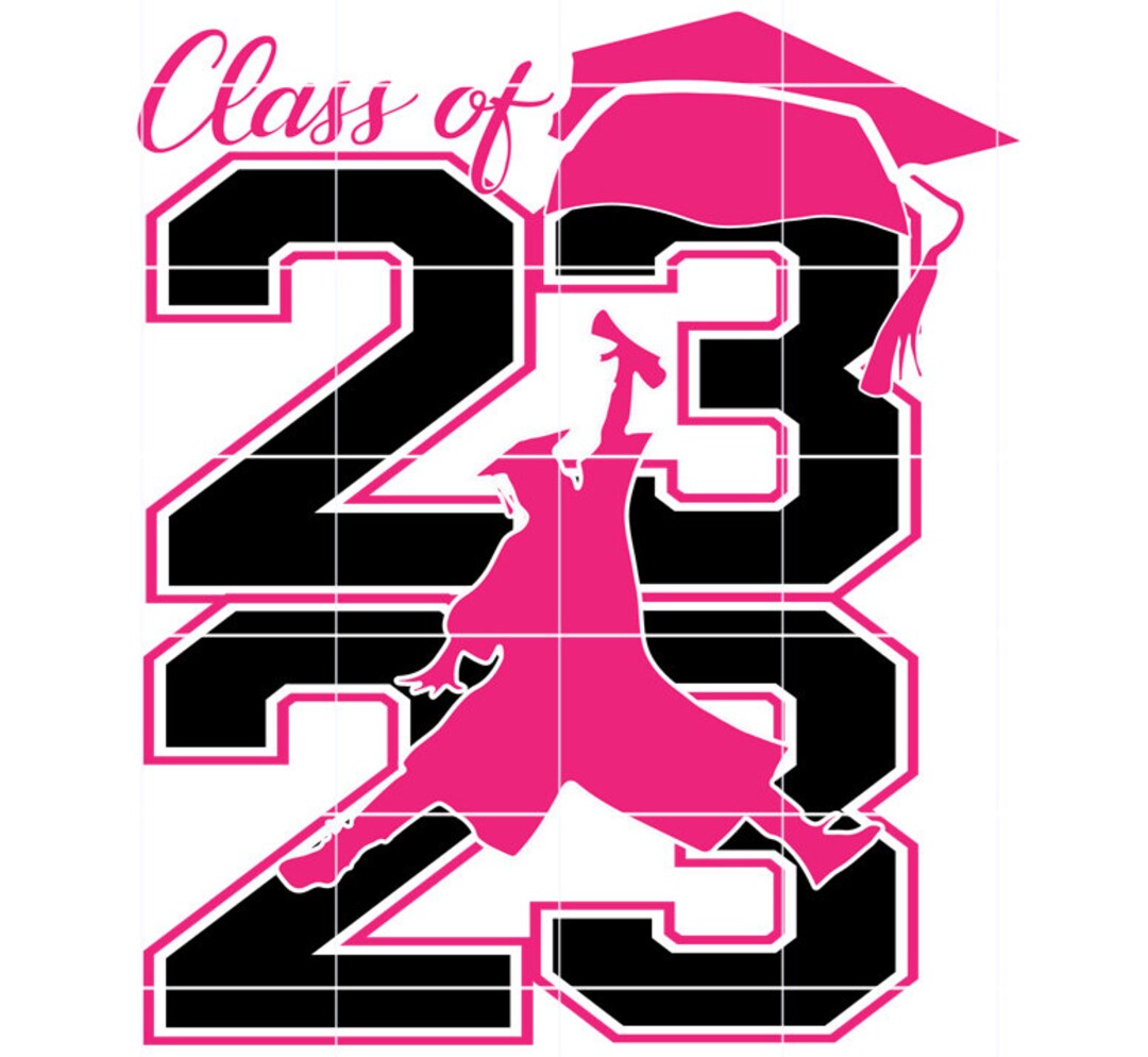 Class of 2023 Stacked Svg, 2023 Senior Jumpman Svg, Graduate Svg ...