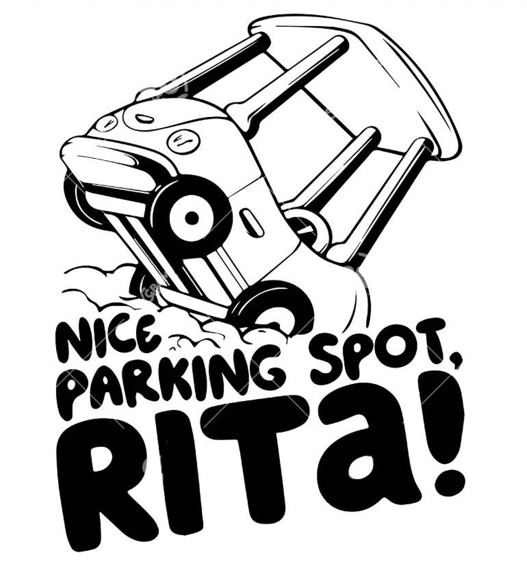 Bluey Gran Nies Nice Parking Spot Svg, Janet Rita Svg - Etsy