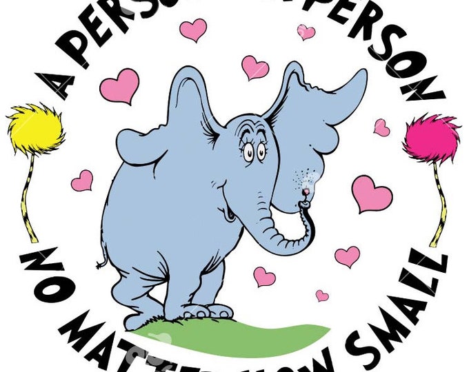 Dr. Seuss - A Person's a Person, No Matter How Small - Vinyl Wall Decal ...