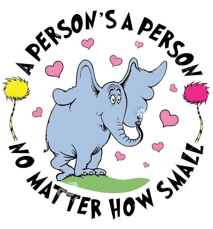 A Person’s A Person No Matter How Small Svg, Hor Ton Dr Quote Svg - Etsy