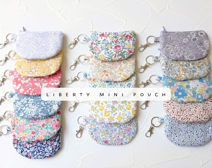 Liberty of London Mini Pouch/ Keychain Pouch/ Liberty Keychain/ Liberty ...