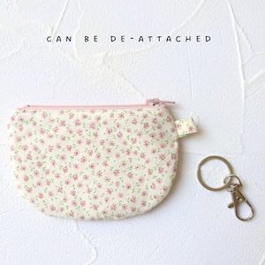 Floral Mini Pouch/ Floral Coin Pouch/ Floral Pouch/ Cute Floral Bag ...