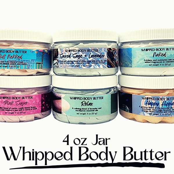 4 Oz Body Butter Label - Etsy