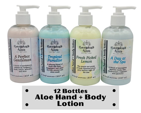 12 X Aloe Hand Body Lotion Pump Bottles 8 Fl Oz 237 Ml | Etsy