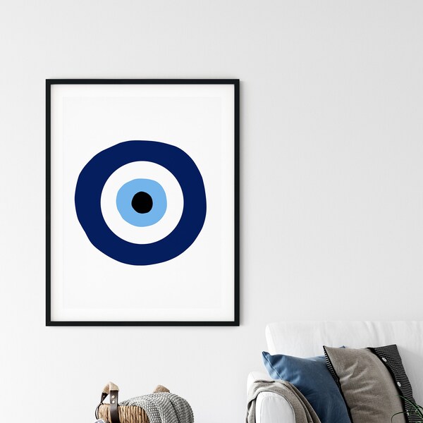 Evil Eye Print - Etsy