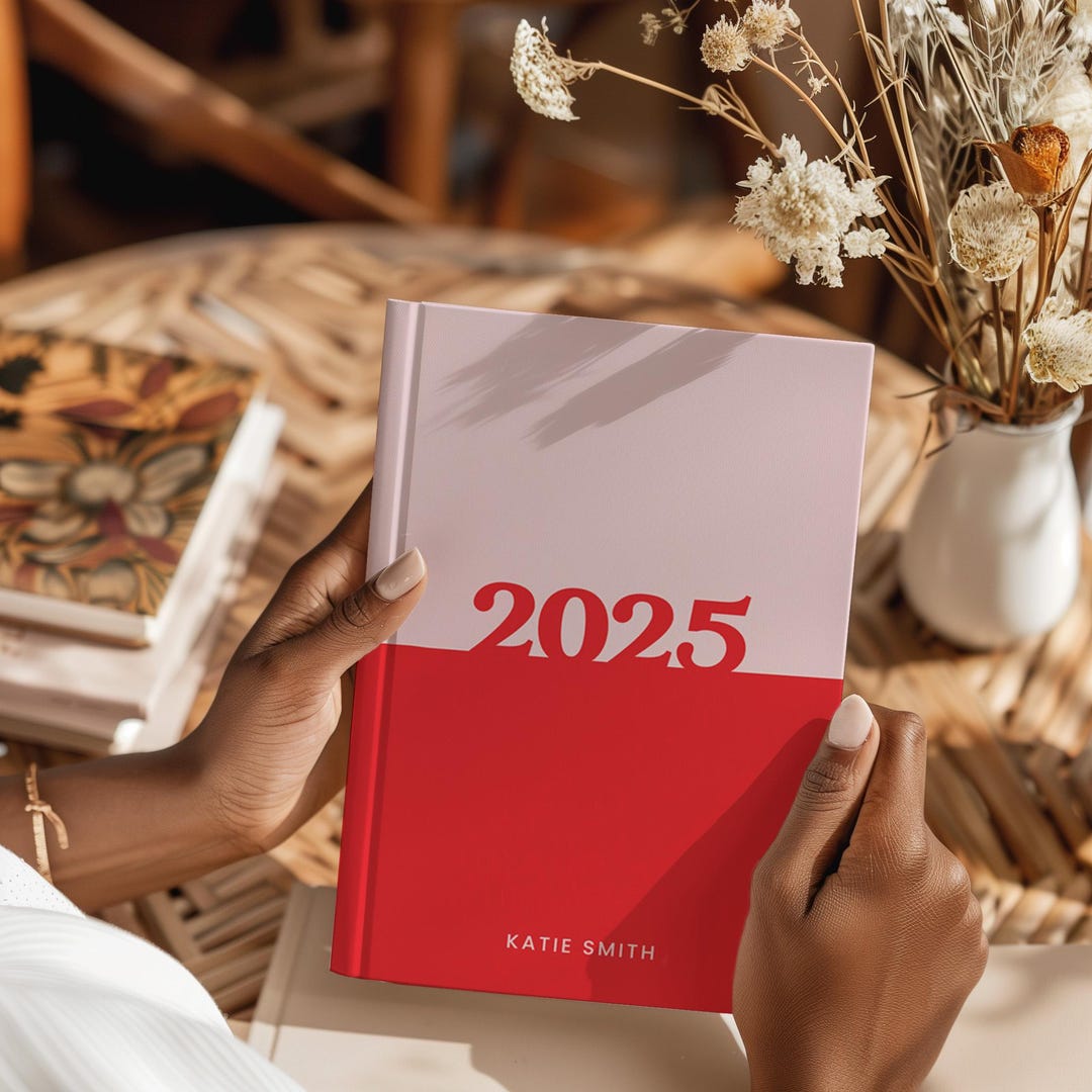 Personalised 2025 Diary, 2025 Diary Week to View, A5 Dated 2025 Planner ...