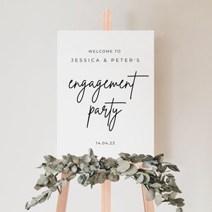 Engagement Welcome Sign, Engagement Party Sign, Engagement Foam Sign - Etsy